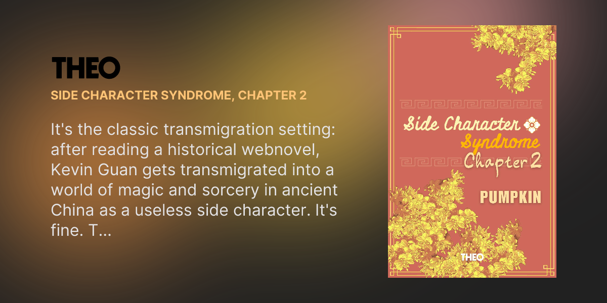 Side Character Syndrome, Chapter 2 — Closed Door Romance by Pumpkin ...